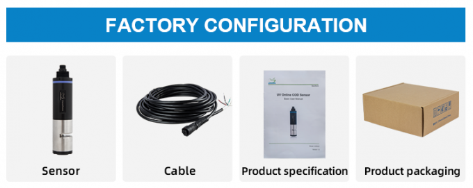 UV254 Absorption Method RS485 COD / TOC Sensor For Waste Water Treatment