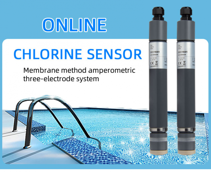 4 - 20MA Or RS485 Residual Chlorine Sensor CC1 With Flow Cell For ...