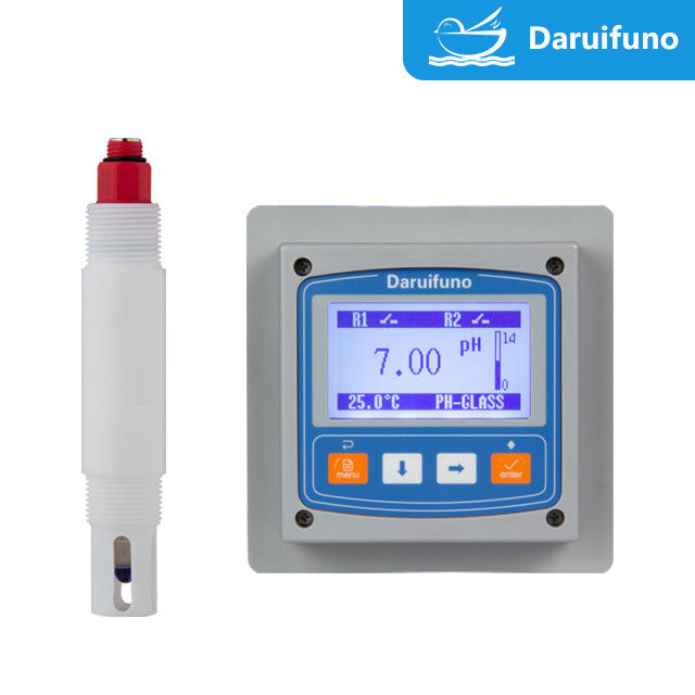 Enhanced ABS 0~14pH IP66 pH ORP Meter Controller For Swimming Pool
